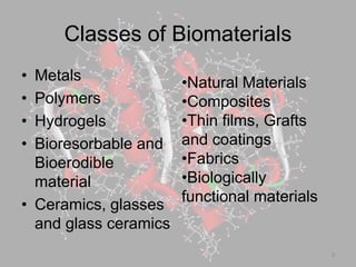 Natural biomaterials | PPTX