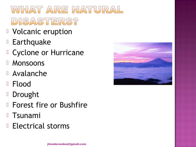 Natural calamities | PPT | Science
