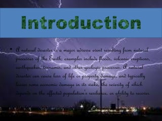 Natural calamities | PPTX