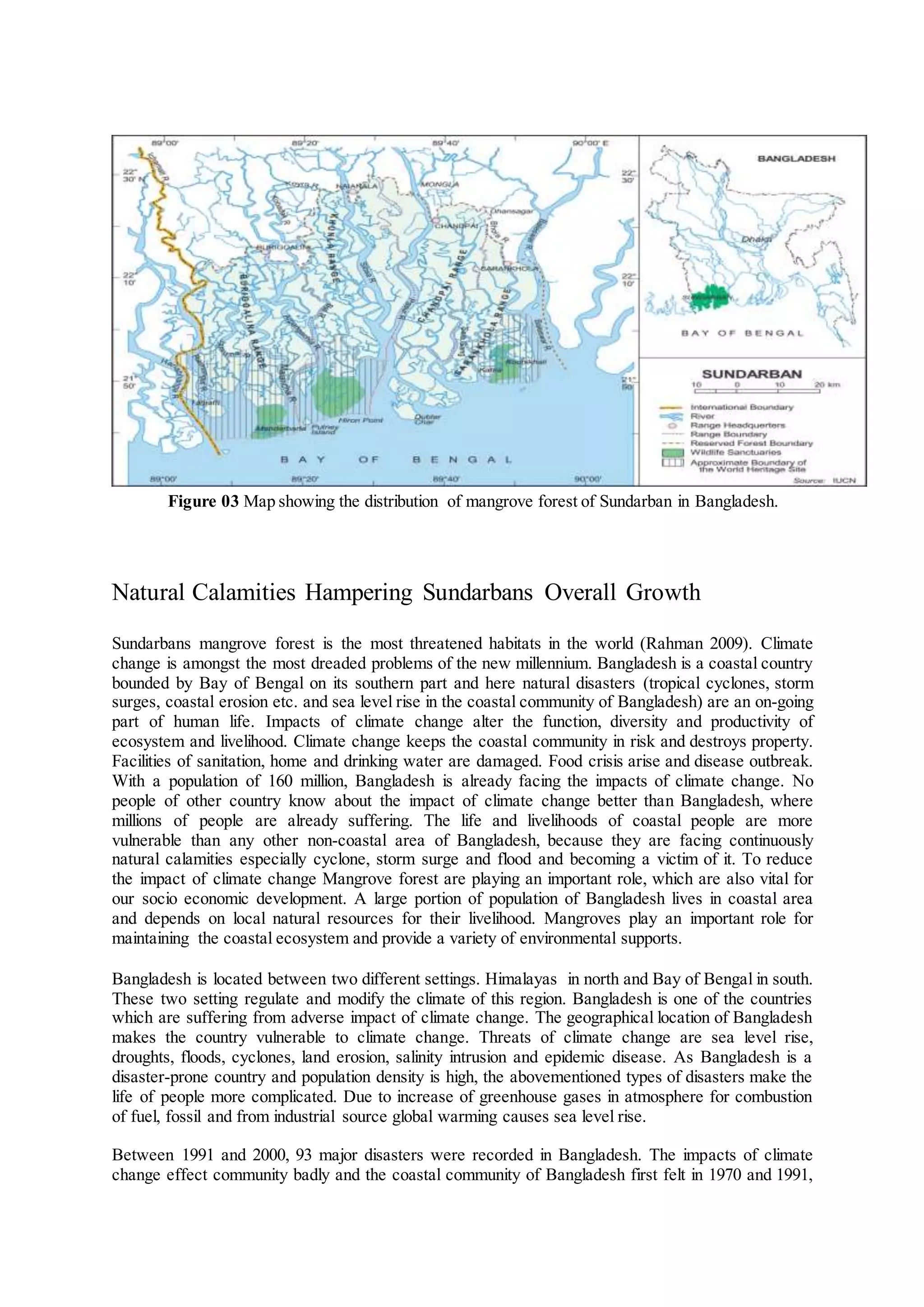 Natural calamities and diseases of sundarbans mangrove forest | DOCX