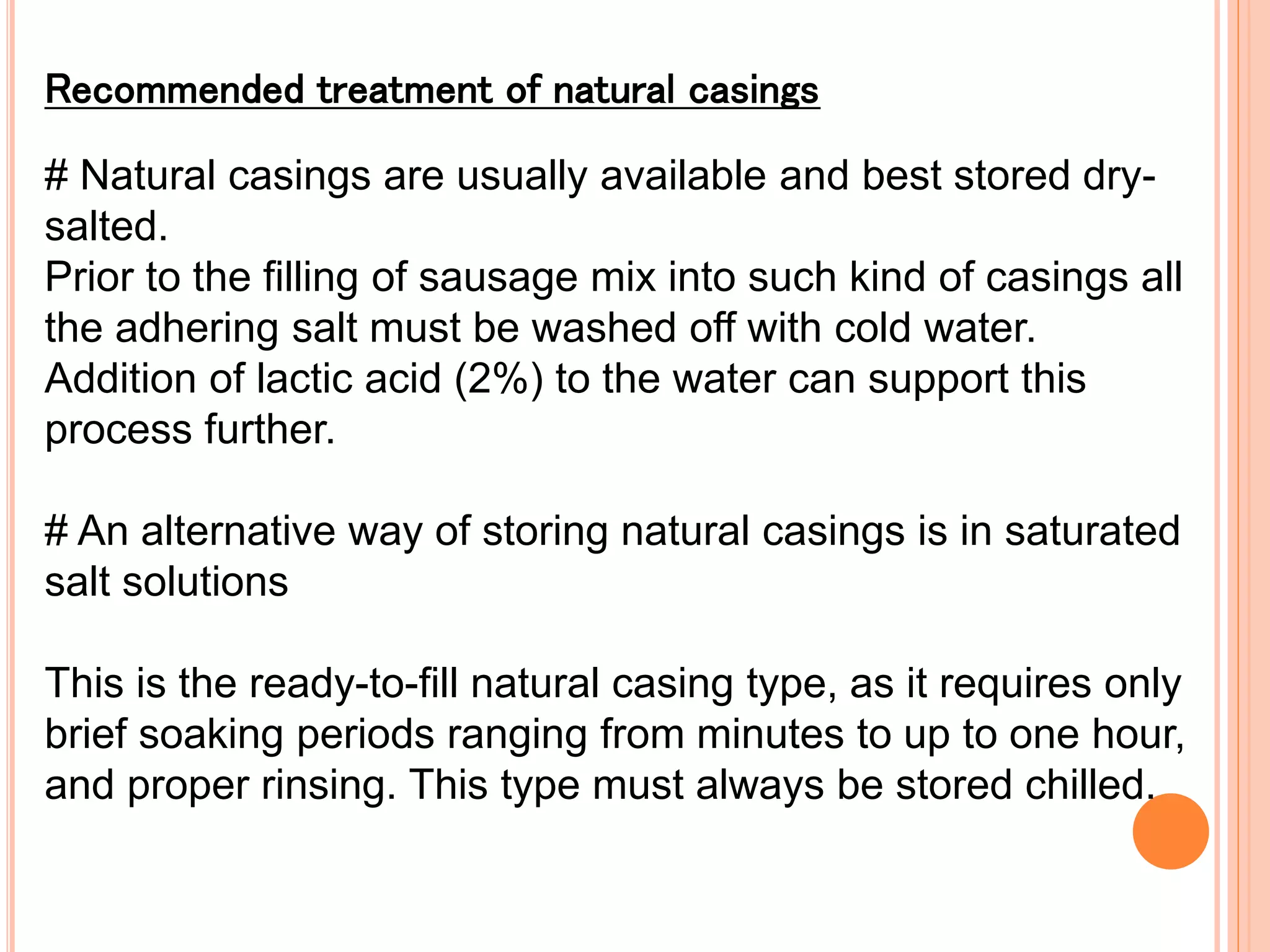 Natural casing | PPTX