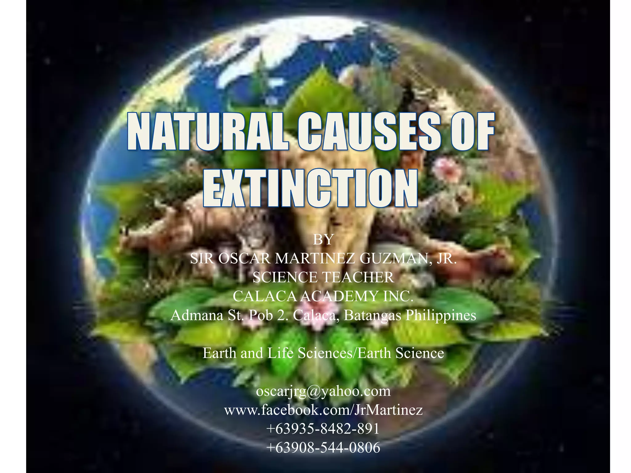 Natural Causes of Extinction | PPTX