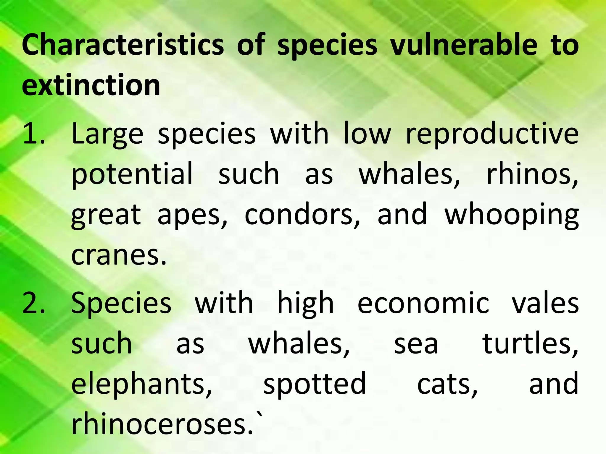 Natural Causes of Extinction | PPTX