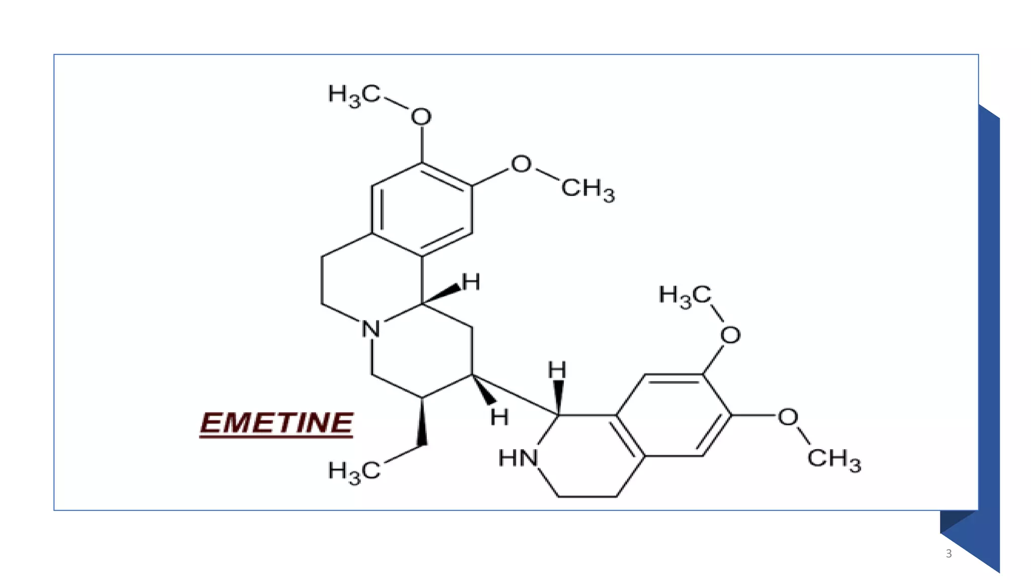 Natural chemistry Structure elucidation of Emetine | PPTX
