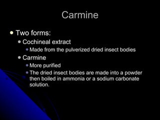 Natural Colorants | PPT