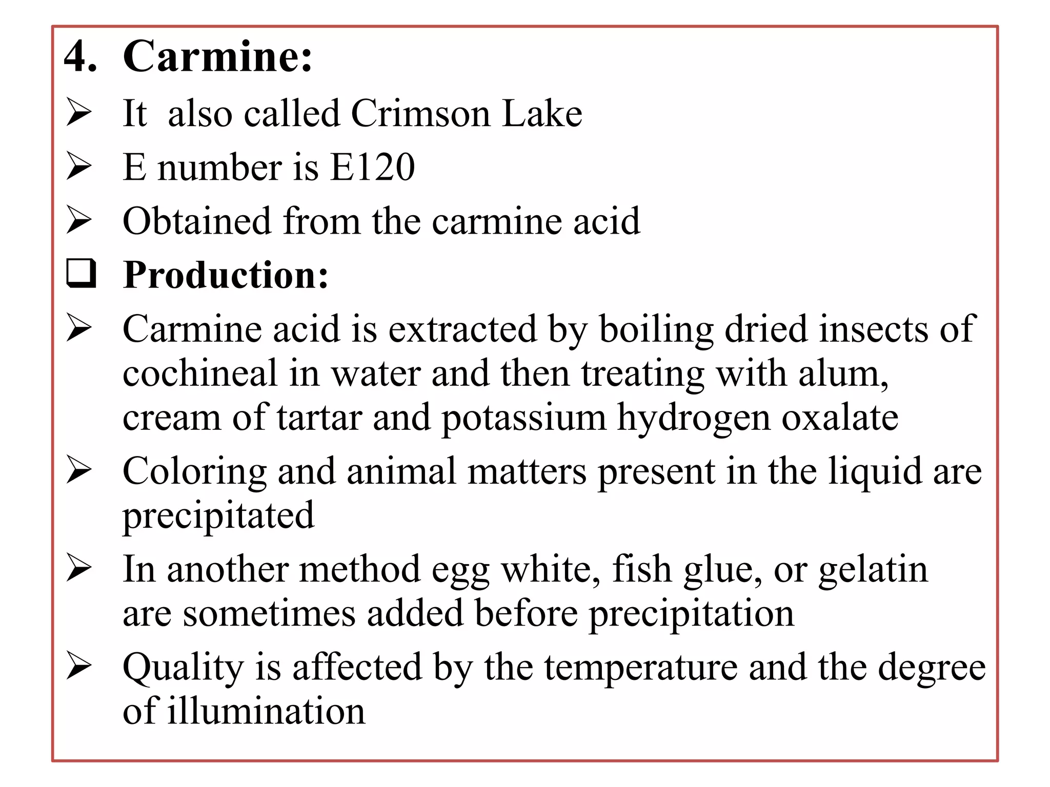 Natural color pigments used in food processing | PPTX