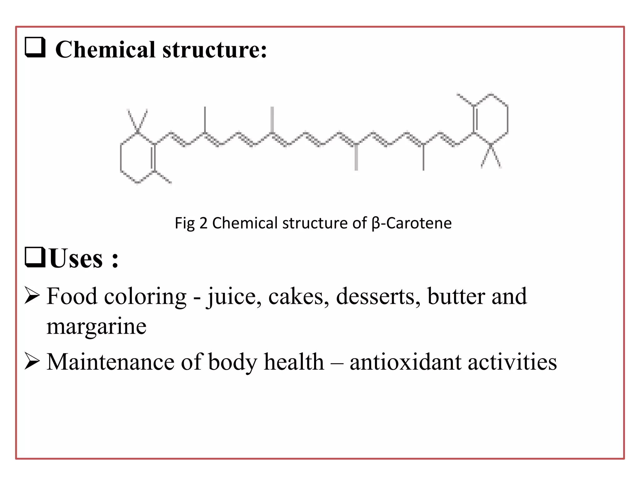 Natural color pigments used in food processing | PPTX