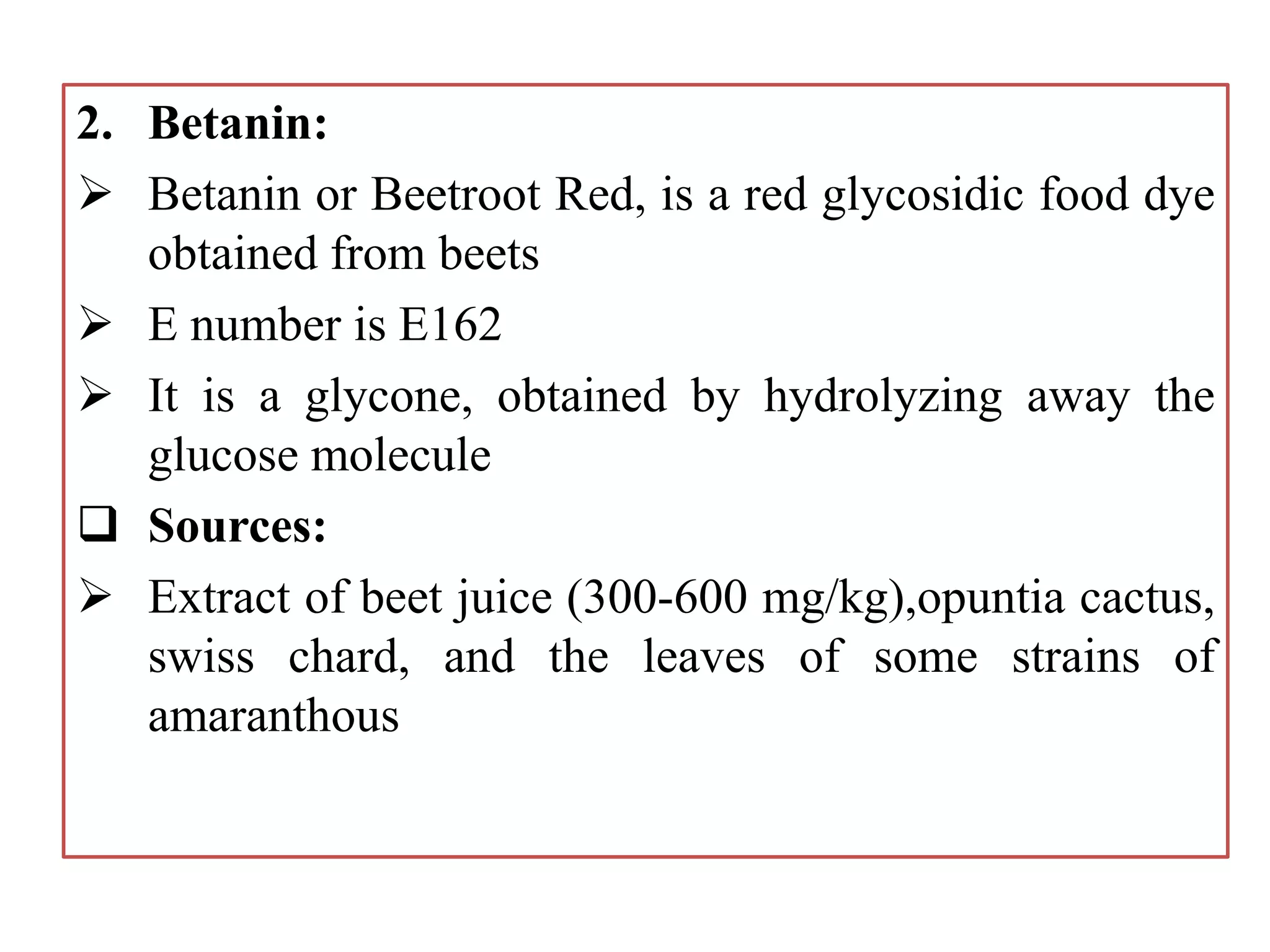 Natural color pigments used in food processing | PPTX