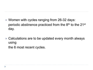 Natural contraceptive methods | PPTX