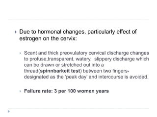 Natural contraceptive methods | PPTX