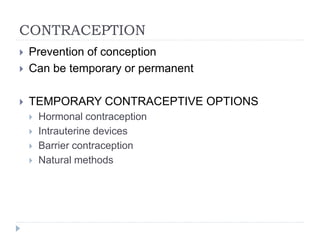 Natural contraceptive methods | PPTX