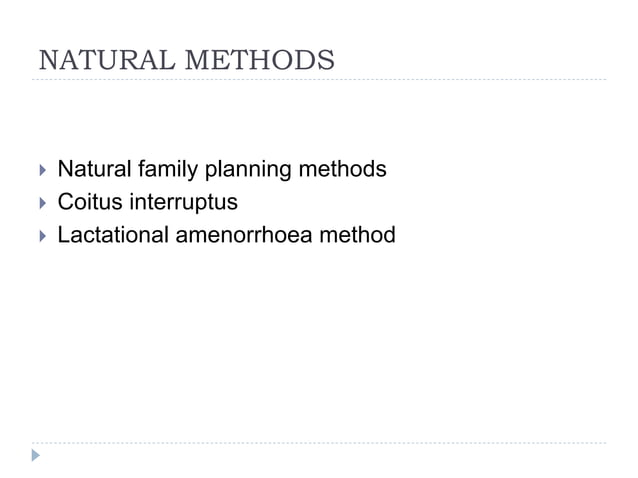 Natural contraceptive methods | PPTX