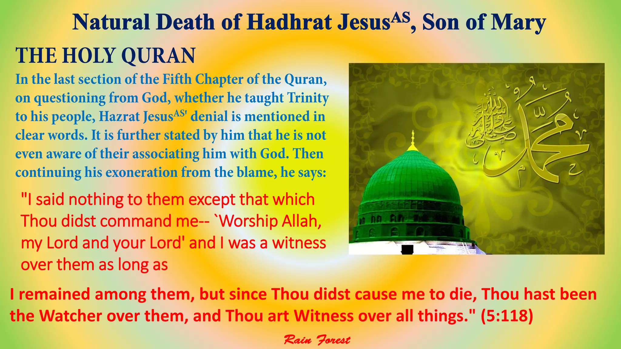 Natural death of hadhrat jesus as, son of mary | PDF