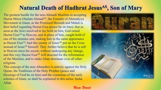 Natural death of hadhrat jesus as, son of mary | PDF