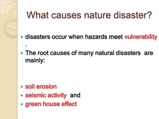 Natural disaster | PPTX