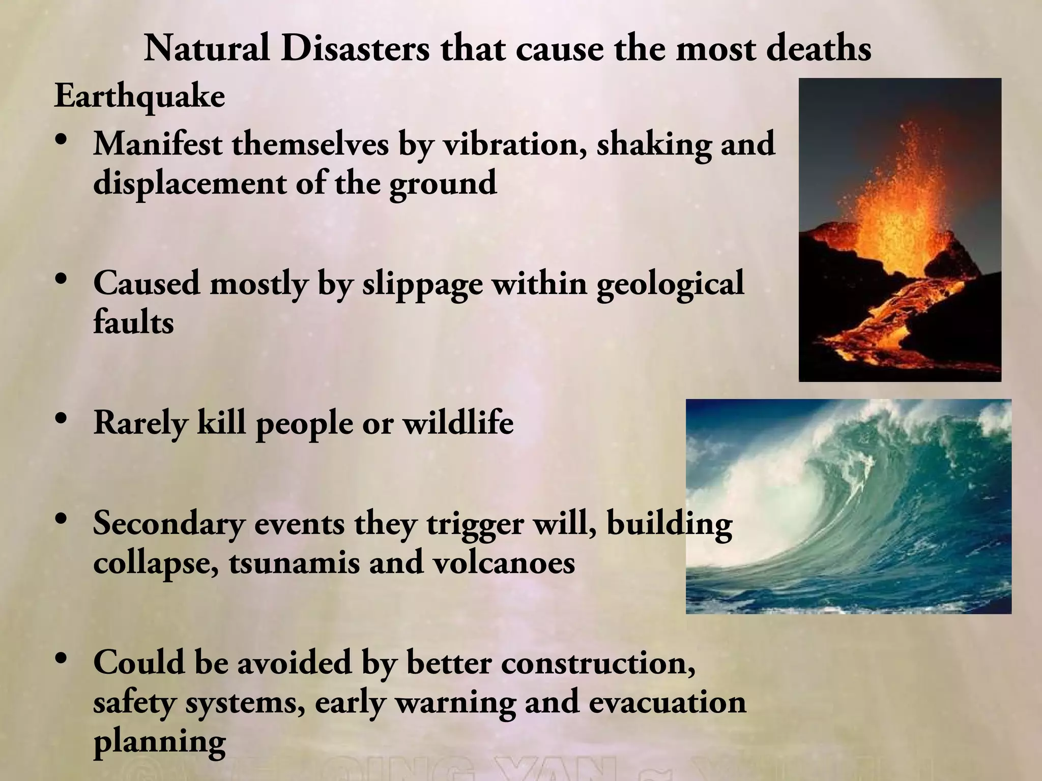 Natural disasters' Impacts & Prevention | PPT