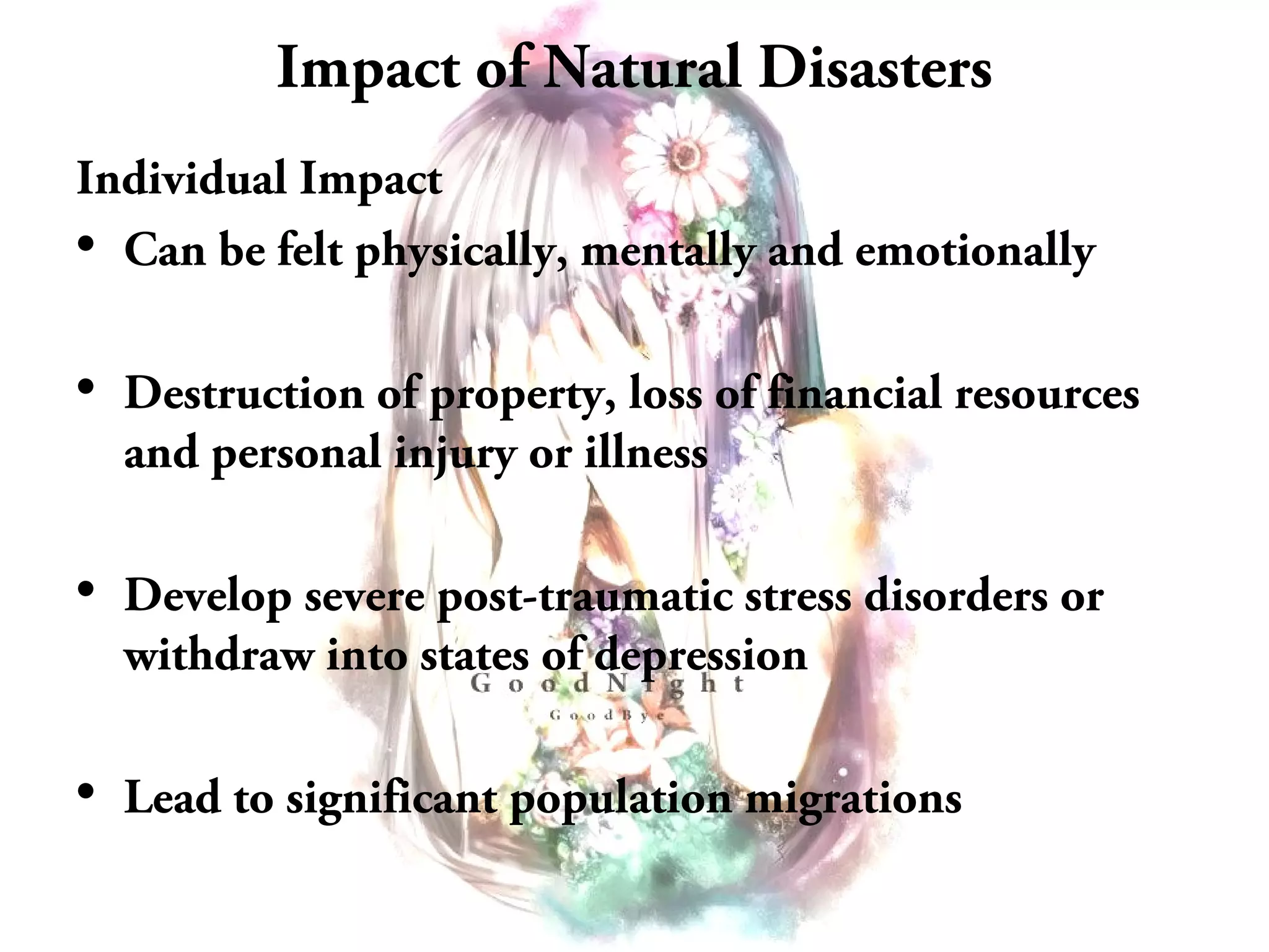 Natural disasters' Impacts & Prevention | PPT