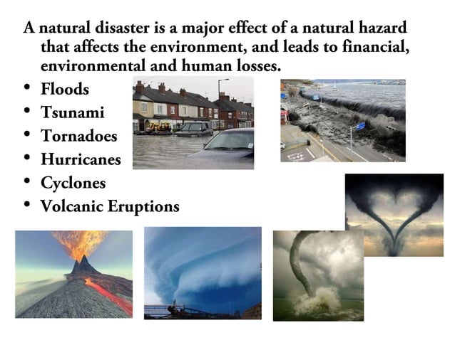 Natural disasters' Impacts & Prevention | PPT