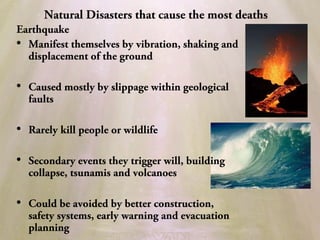 Natural disasters' Impacts & Prevention | PPT