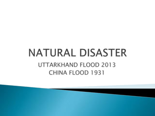 Natural disaster | PPTX