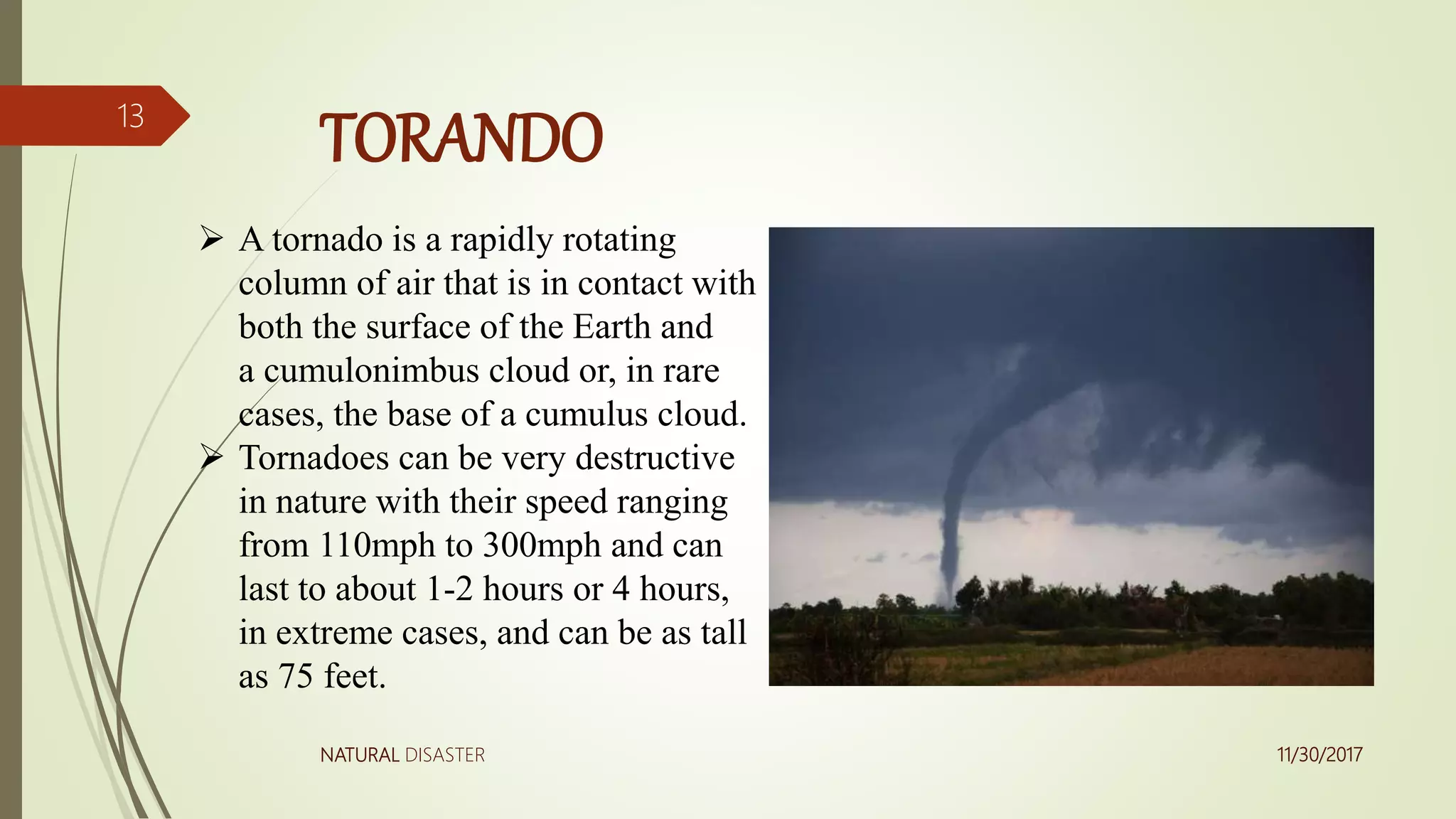 Natural Disaster project . | PPTX