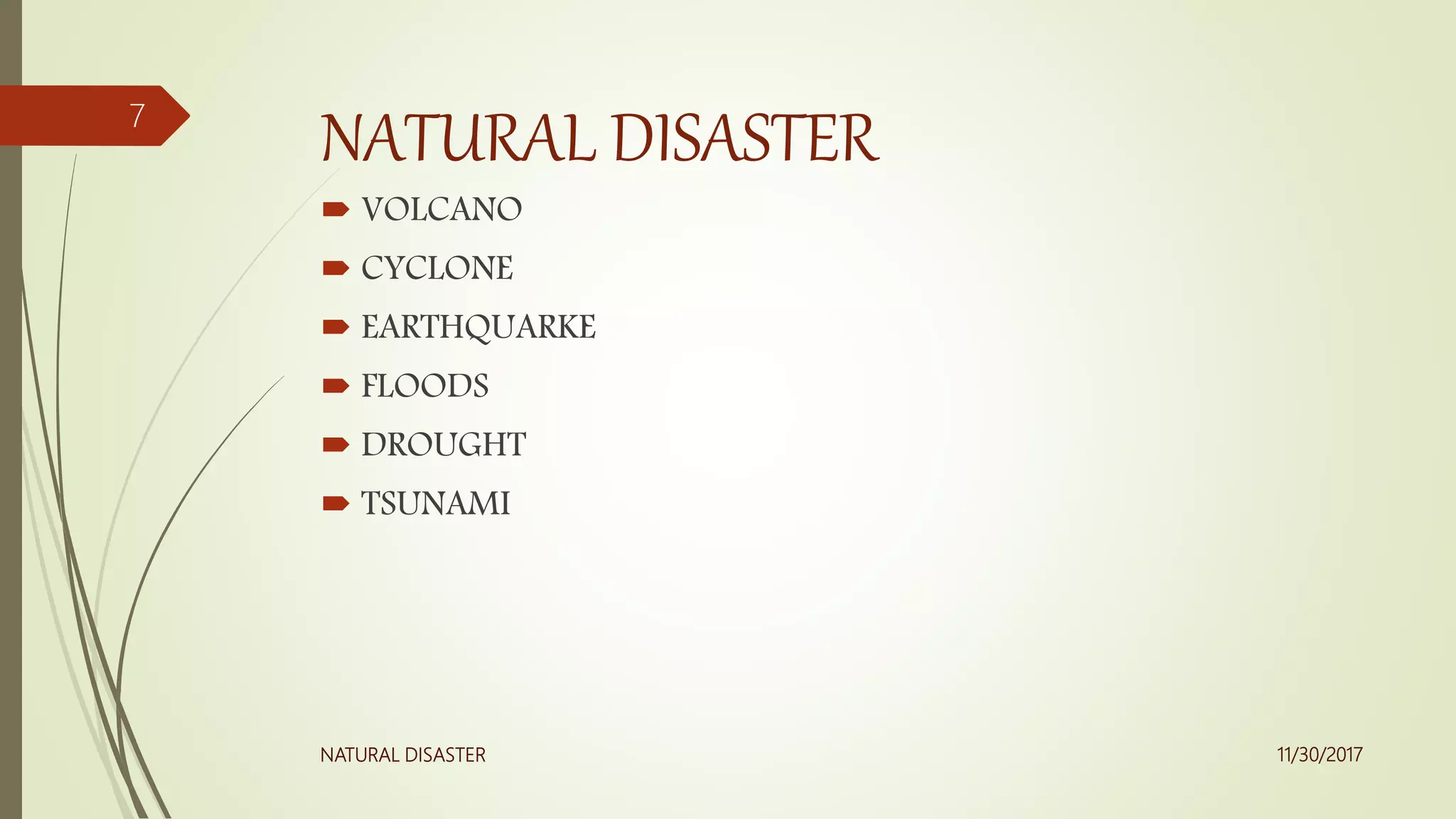 Natural Disaster project . | PPTX