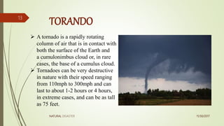 Natural Disaster project . | PPTX