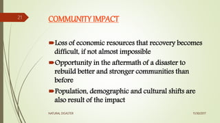 Natural Disaster project . | PPTX