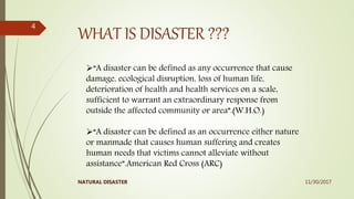 Natural Disaster project . | PPTX