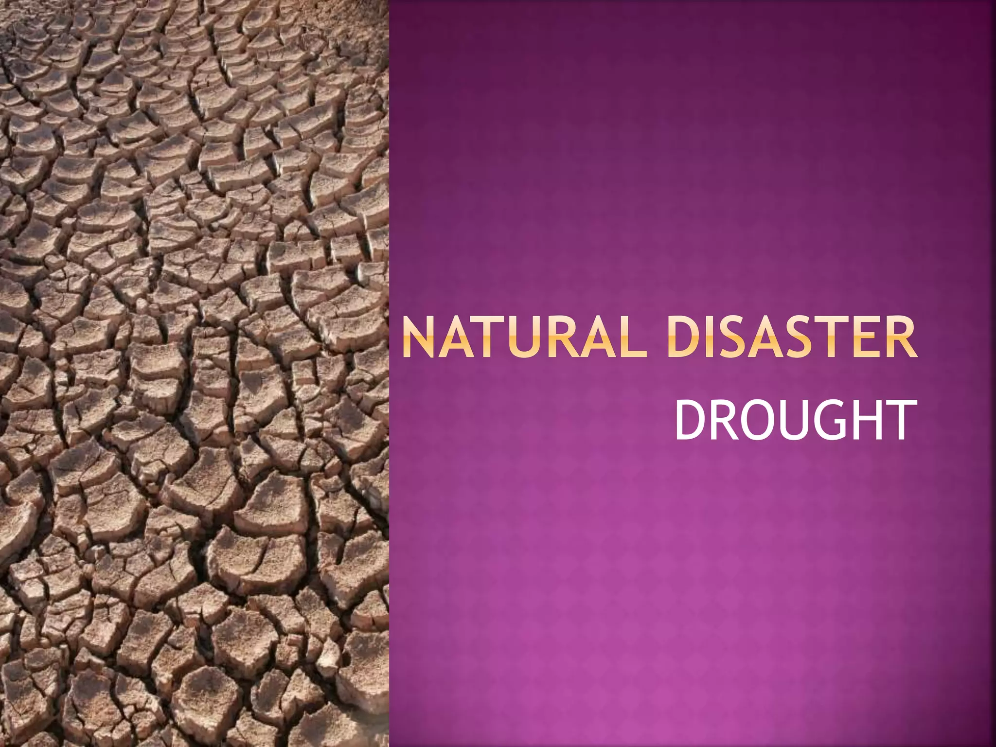 Natural disaster (drought) | PPTX