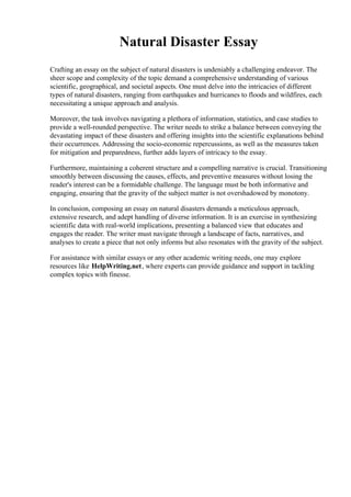 Natural Disaster Essay.pdf