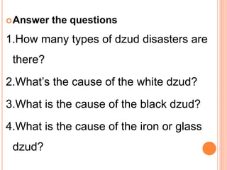 Natural disaster in mongolia | PPT