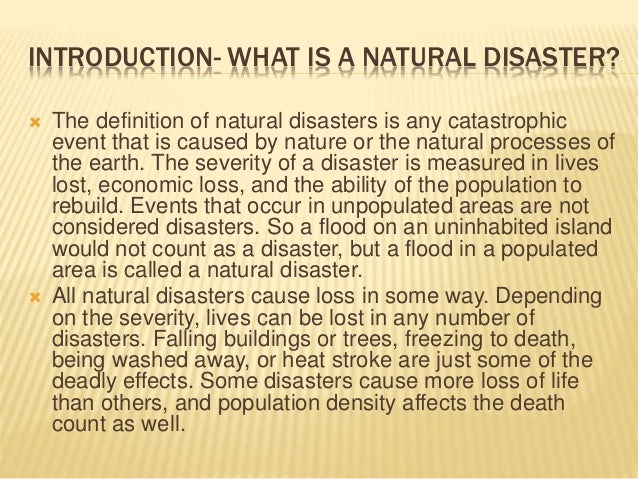 Natural disaster ppt hc