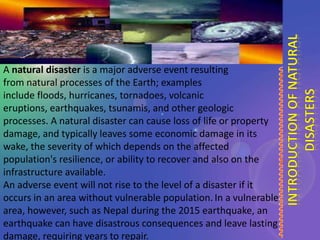 Natural disaster ppt hc | PPTX | Science