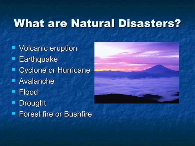 Natural Disasters | PPT