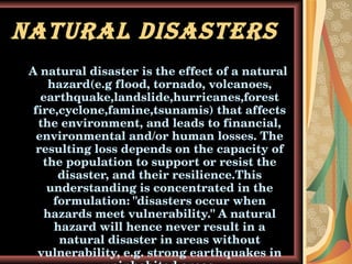 Natural Disasters | PPT