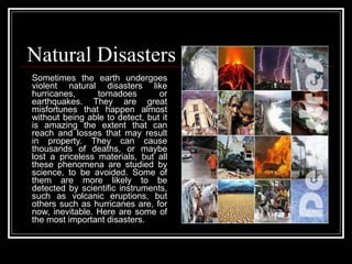 Natural disasters | PPT