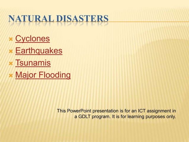 Natural disasters | PPT