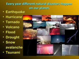 стихийные бедствия Natural disasters | PPT