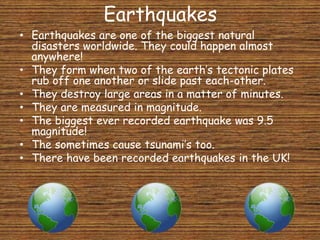 Natural disasters | PPTX
