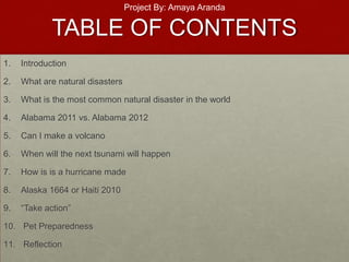 Natural disasters | PPTX