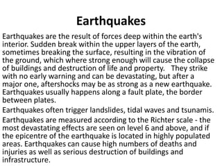 Natural disasters | PPTX
