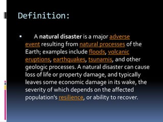 Natural disasters | PPT