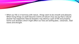 Natural disasters | PPTX