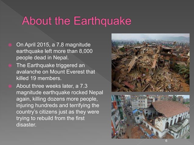 Nepal Earthquake - April 2015 | PPTX | Government Support and Welfare ...