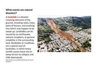 Natural disasters | PPTX