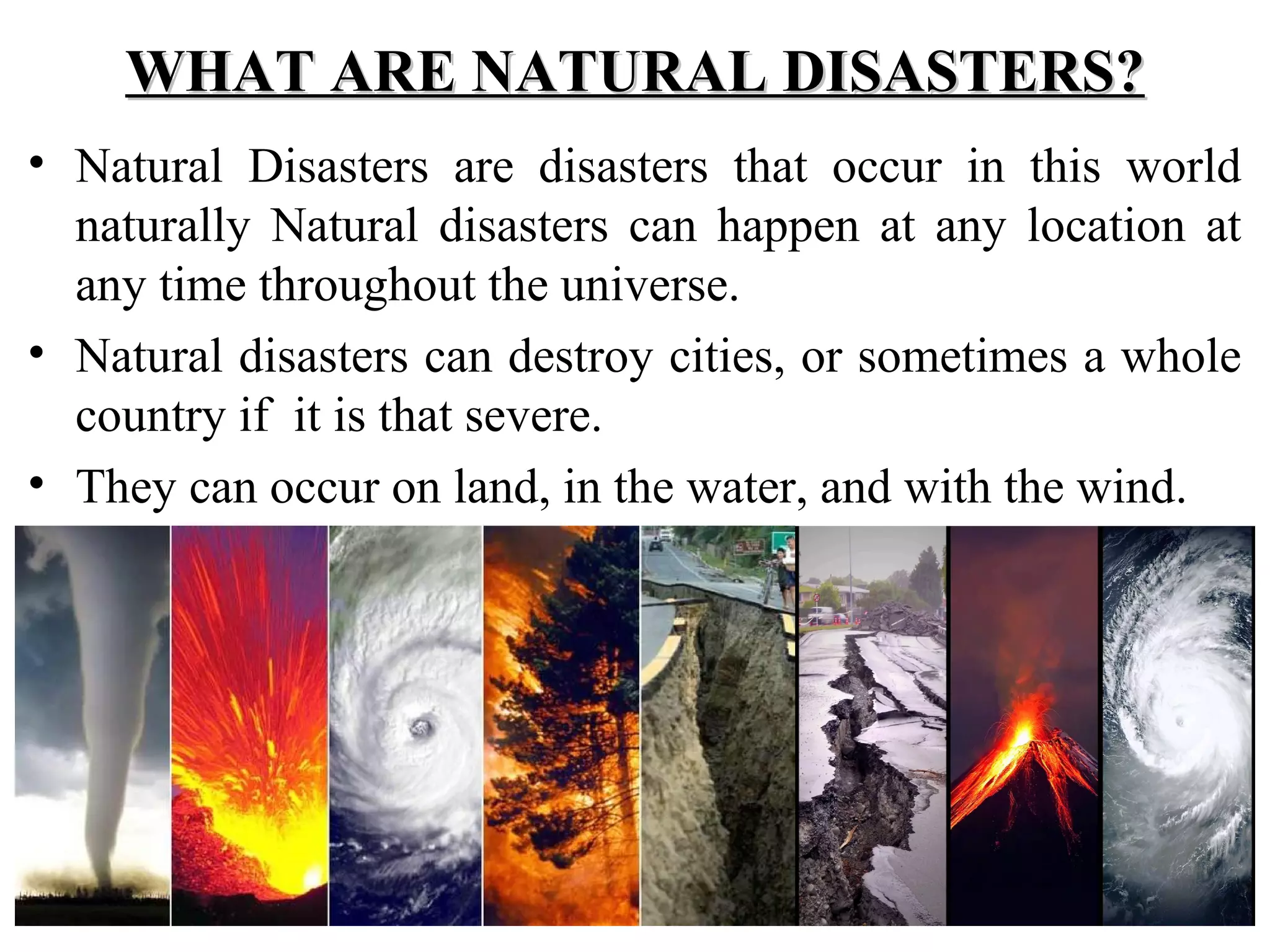 Natural disasters | PPT