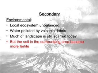 Mt St Helens Geography Case Study | PPT