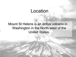 Mt St Helens Geography Case Study | PPT | Geography | Science