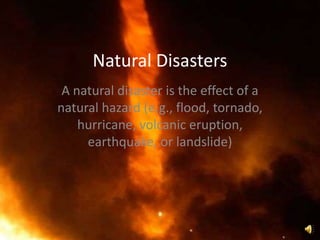 Natural disasters | PPTX